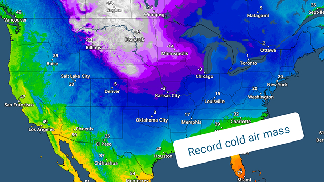 Record cold air mass – Weather News