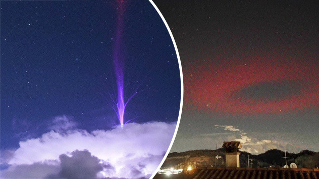 Des sprites rouges observés dans le ciel - Actualités météo