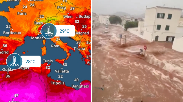 Hohe Wassertemperaturen im Mittelmeer: Risiko für Unwetter steigt