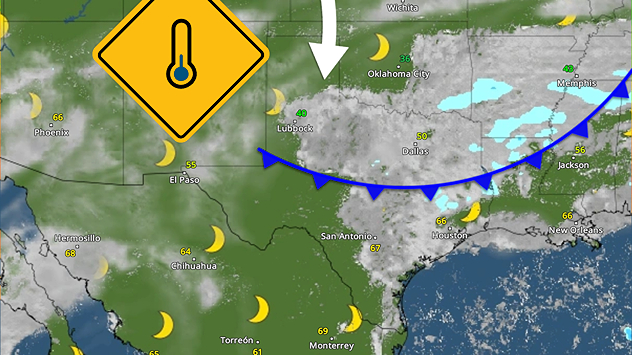 30° change for some in TX - Big weekend temperature swings – Weather News