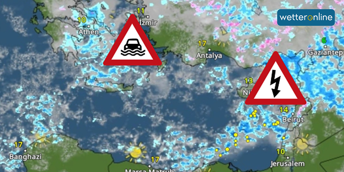 Vorerst keine Entspannung in Südosteuropa - Unwettertief bringt viel Regen und Gewitter
