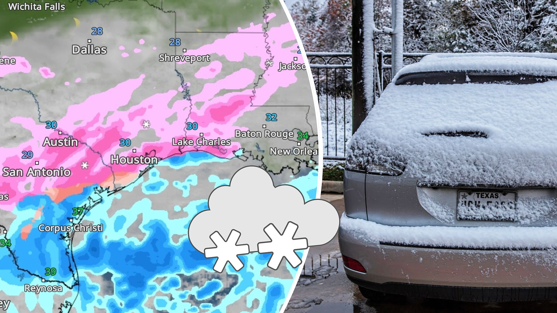 Rare winter storm targets the South with snow, ice and wintry mix ...