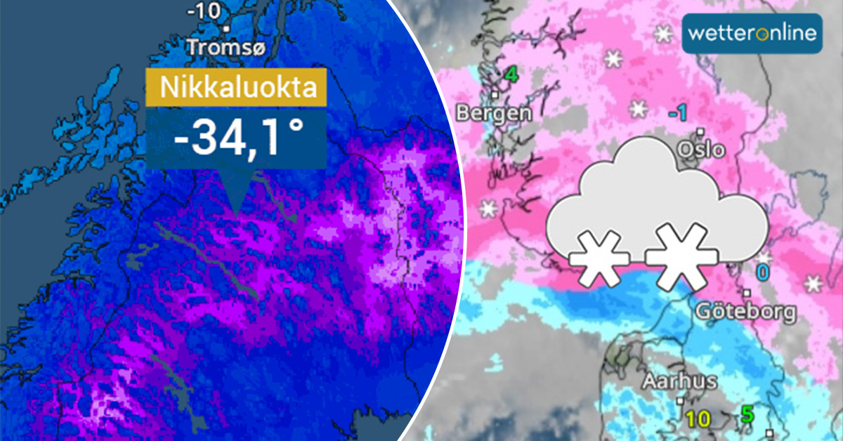 Skandinavien: Rekordkälte unter minus 30 Grad und Schneefälle