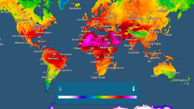 Amidst the warm weather: The colours of the TemperatureRadar – Weather News
