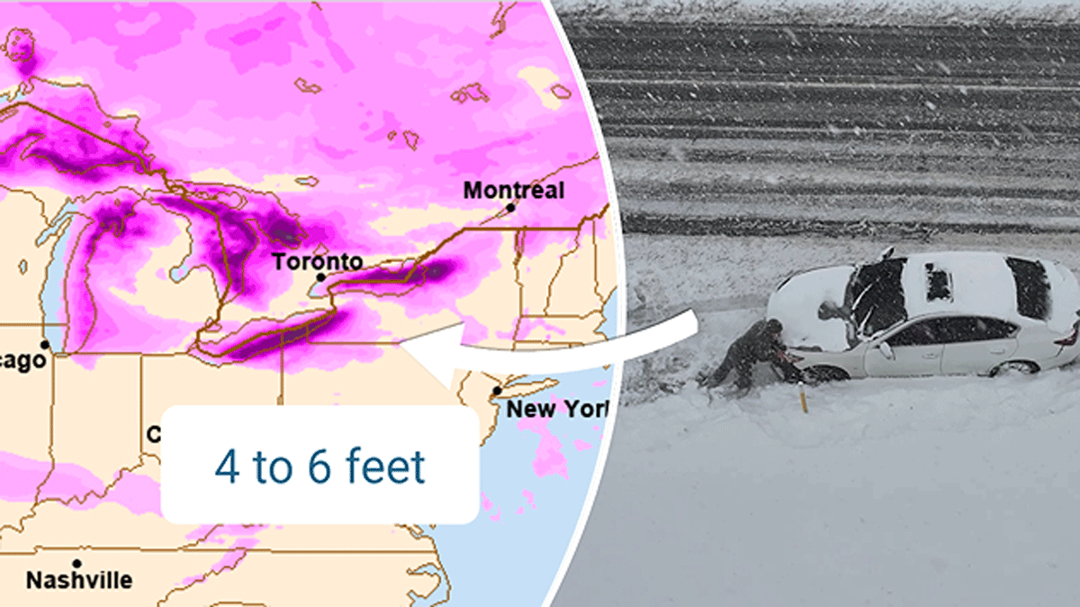 Lake-Effect Snowstorm Hits Great Lakes: Watch Video; Up to 6 Feet of ...