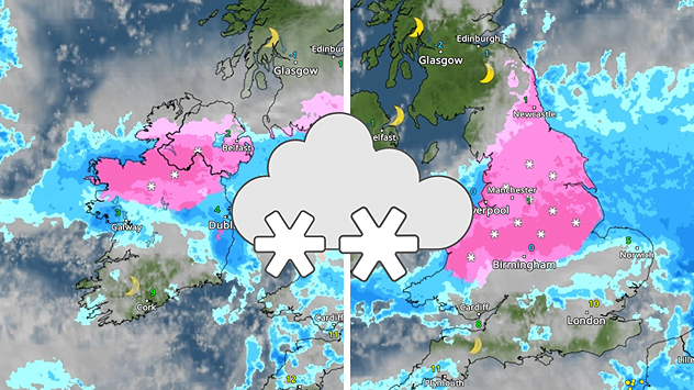Pink on the WeatherRadar! - Overnight snow persists into Tuesday ...