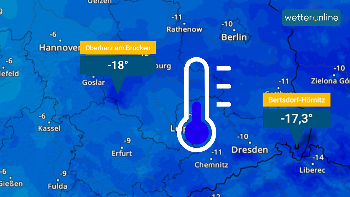 Unter minus 15 Grad - Regional kälteste Nacht des Winters