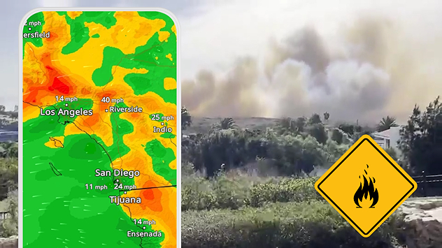 70+ mph gusts - Dangerous fire threat in Southern CA – Weather News