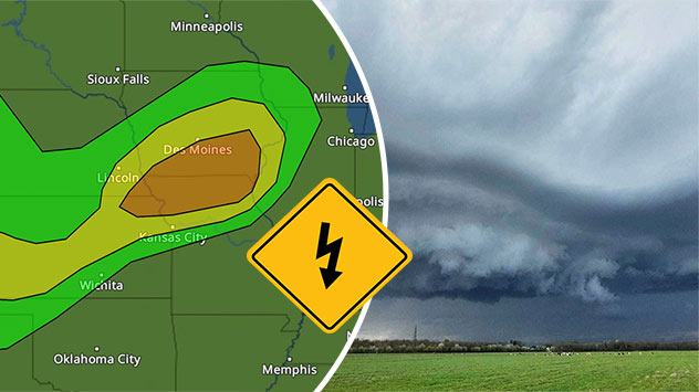 Strong storms firing up in the Midwest: Winds and large hail – Weather News