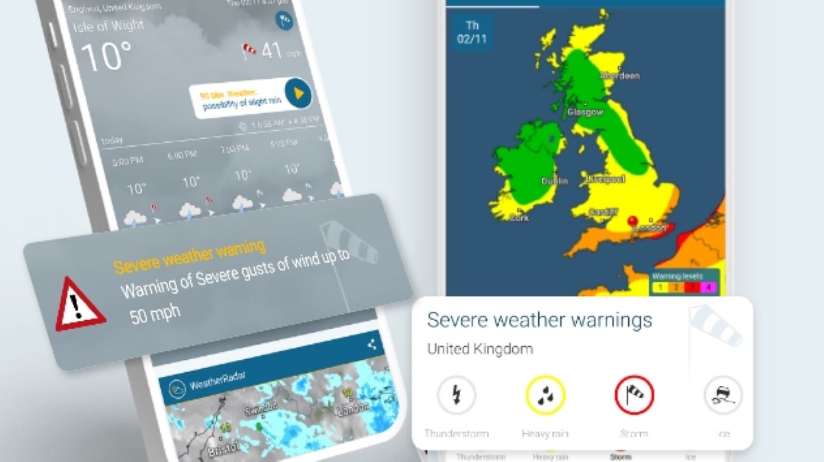 Active storm warnings: Severe weather warnings in the app – Weather News