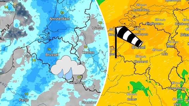 Eindelijk regen: weekend, regenzones trekken over