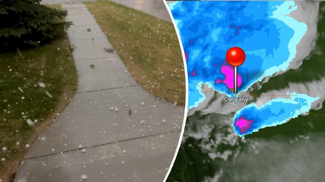 Calgary hail stampede from big severe storm. – Weather News