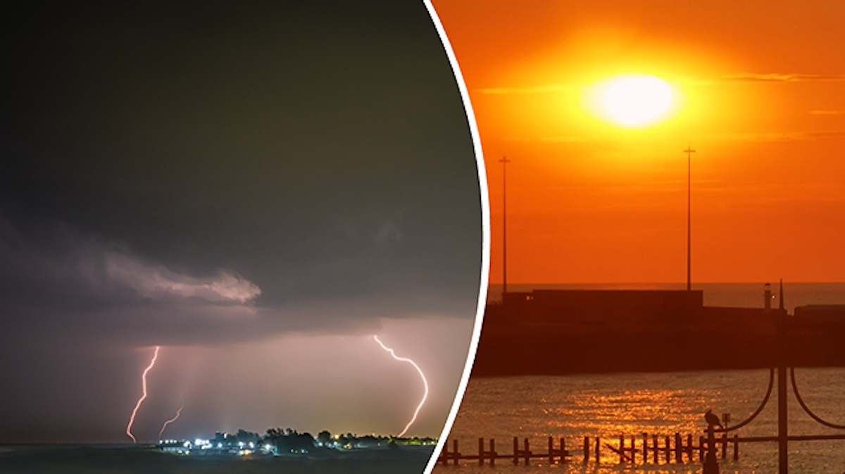Your weather - Your shots: Radiant lightning strikes and sunrises ...