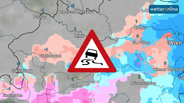 Glättegefahr - Gefrierender Regen am Mittwoch