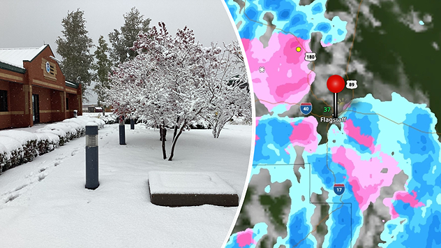 Early-season winter storm brings snow, hail, and freezing temperatures ...