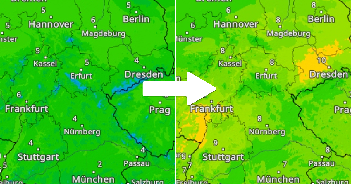 Donnerstag vorerst letzter milder Tag - Zum Wochenende spürbar kälter