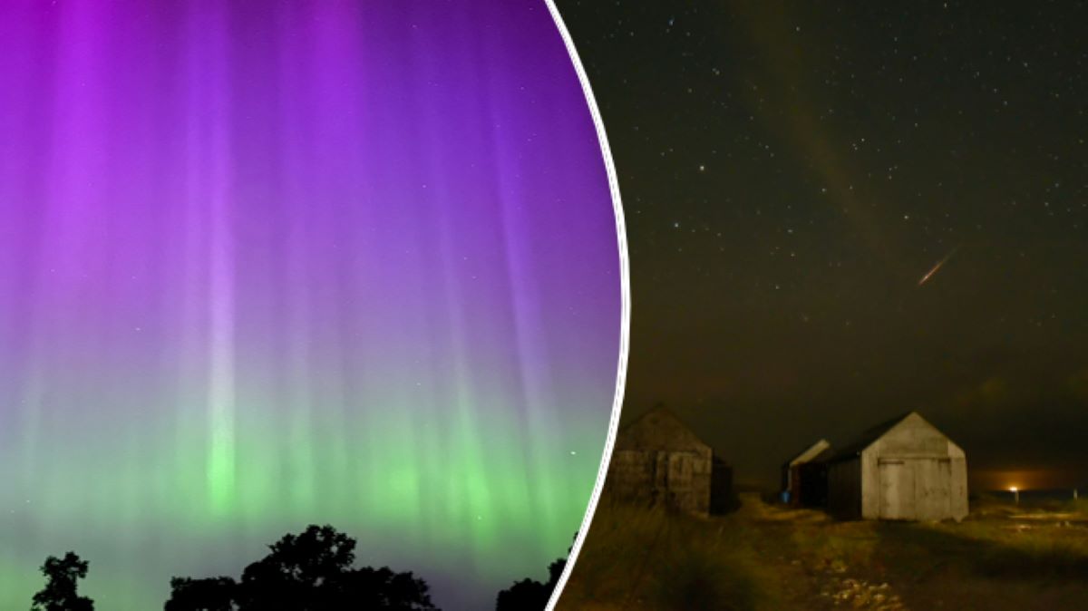 Rare, short-lived event: Perseids and aurora combine over the UK ...