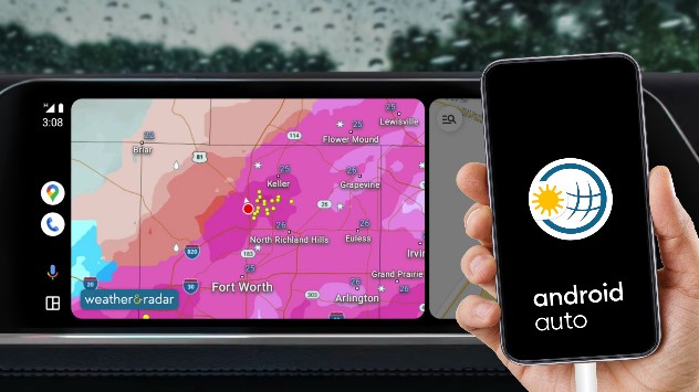 Weather & Radar is available for Android Auto | Track weather on the ...