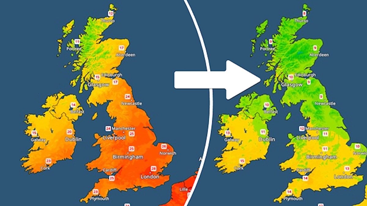 Temperatures falling: Cool down coming after Thursday high – Weather News