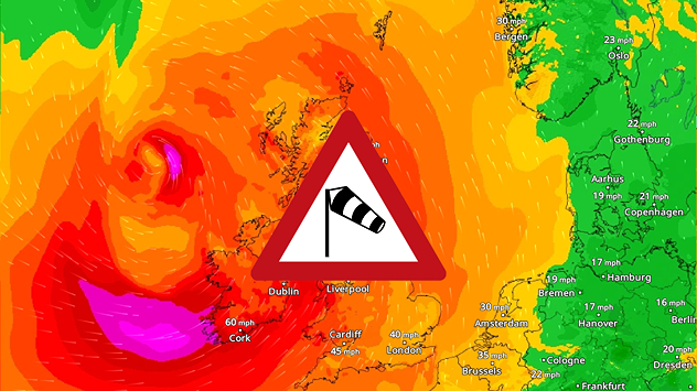 Storm Ashley arrives as winds gust 80mph – Weather News