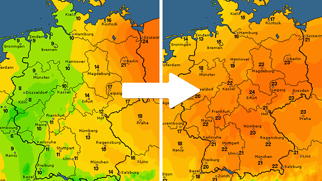 Temperaturen fahren Achterbahn - 14-Tage-Wetter