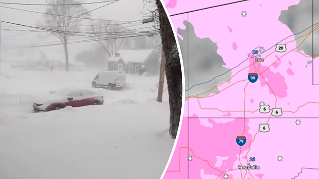 Blizzard conditions reported: wind, snow drifts across Erie, Pa ...
