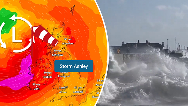 Storm Ashley wreaks havoc across UK/IE – Weather News