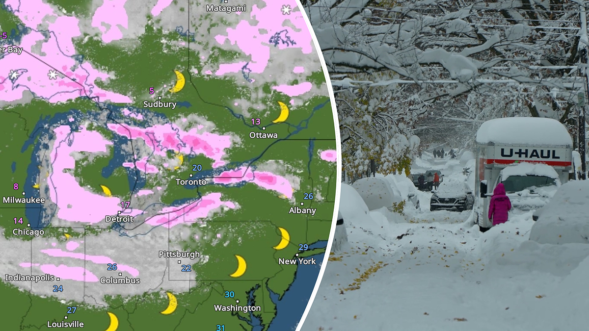 Feet of snow - Lake-effect snow machine turns on – Weather News