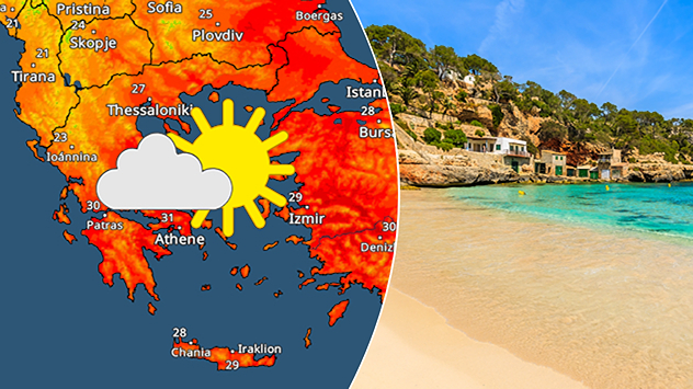 25 tot 30 graden... Europa: hier is het nog volop nazomer