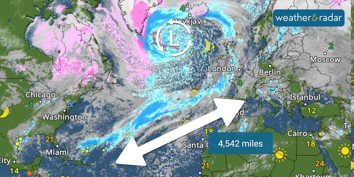 From Europe to America - Weather front over 4,500 miles long – Weather News