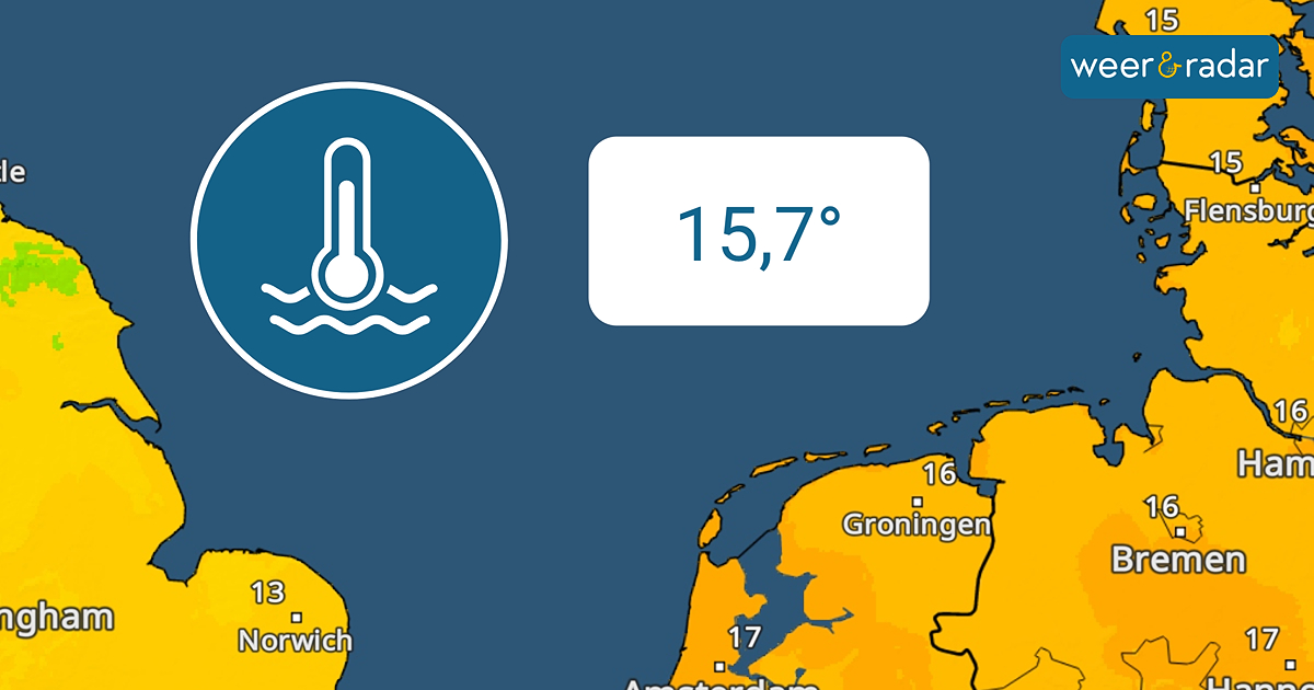 Nieuw warmterecord van de Noordzee - Veel regen in het vooruitzicht