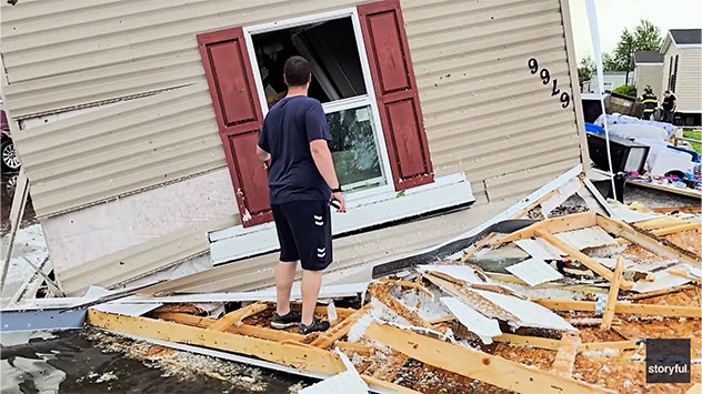 Tornadoes tear through southern Michigan: Workers trapped in FedEx ...