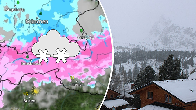 Örtlich ein halber Meter - Schneenachschub am Montag