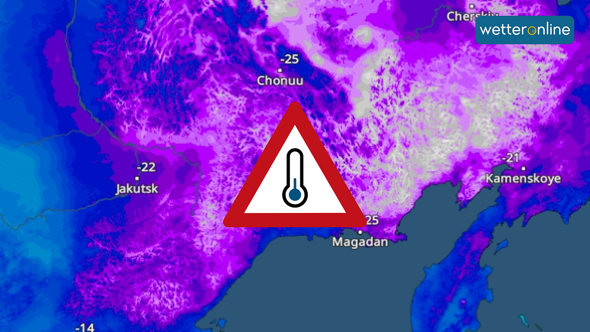 Klirrende Kälte mit fast minus 40 Grad in Sibirien - Hier versteckt ...