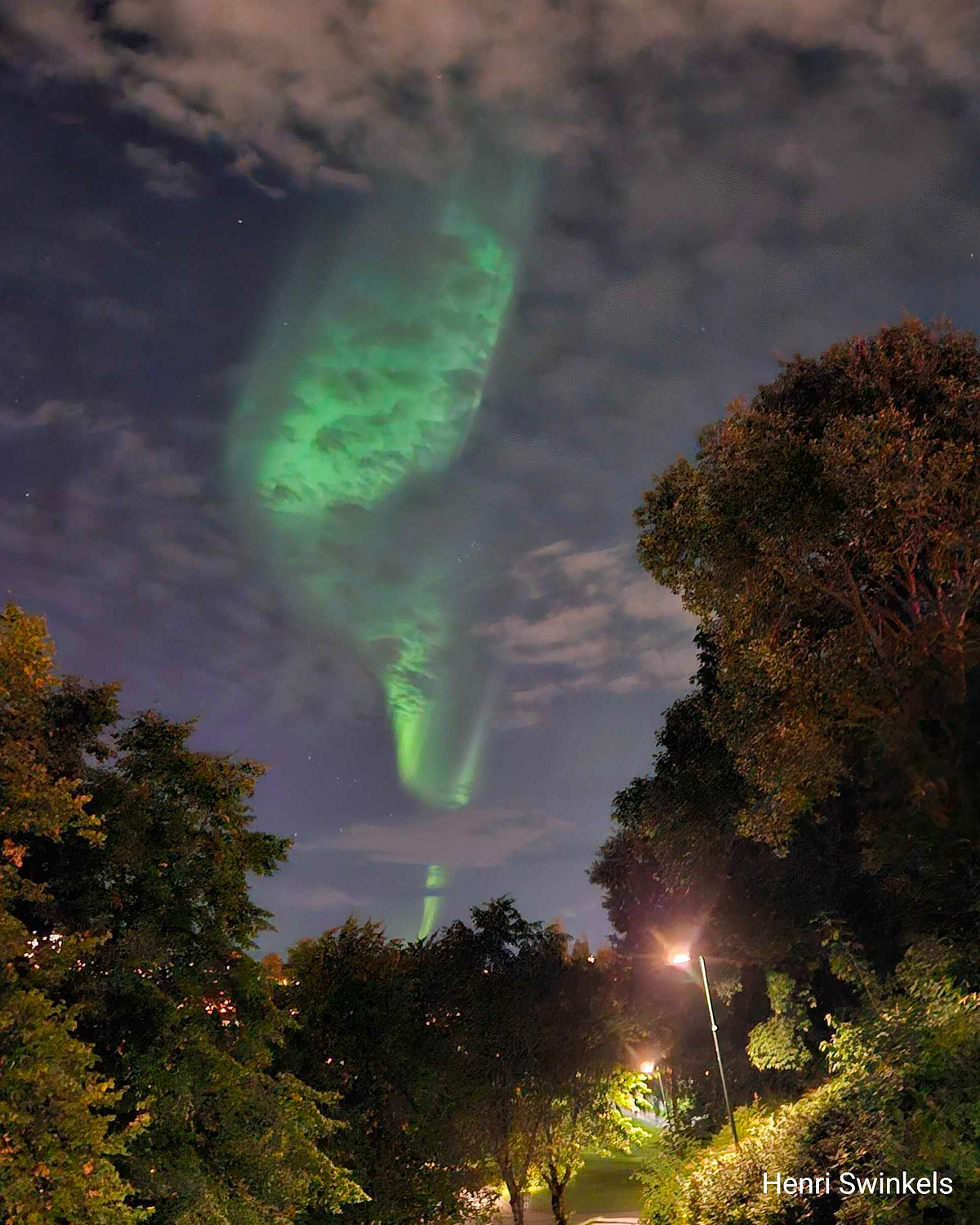 Polarlichter in Trondheim, Norwegen