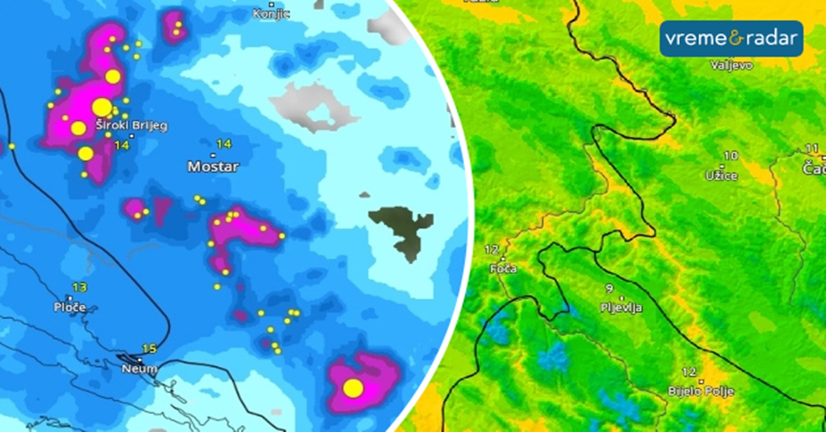 Vreme&Radar aplikacija: unapređenja svih tipova radarskog prikaza ...