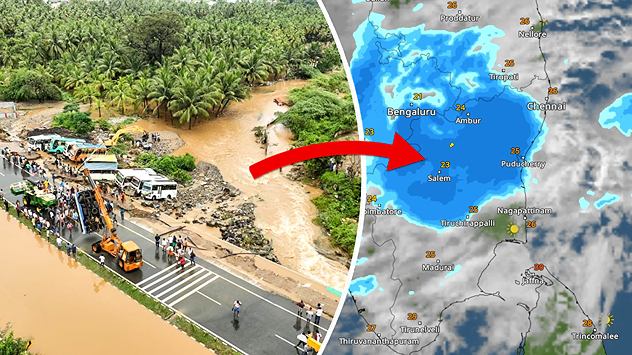 Cyclone Fengal brings heavy rain over Karnataka – Weather News