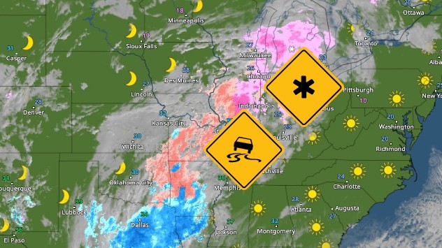 500 miles of ice: Dangerous ice storm from the Plains to Midwest ...