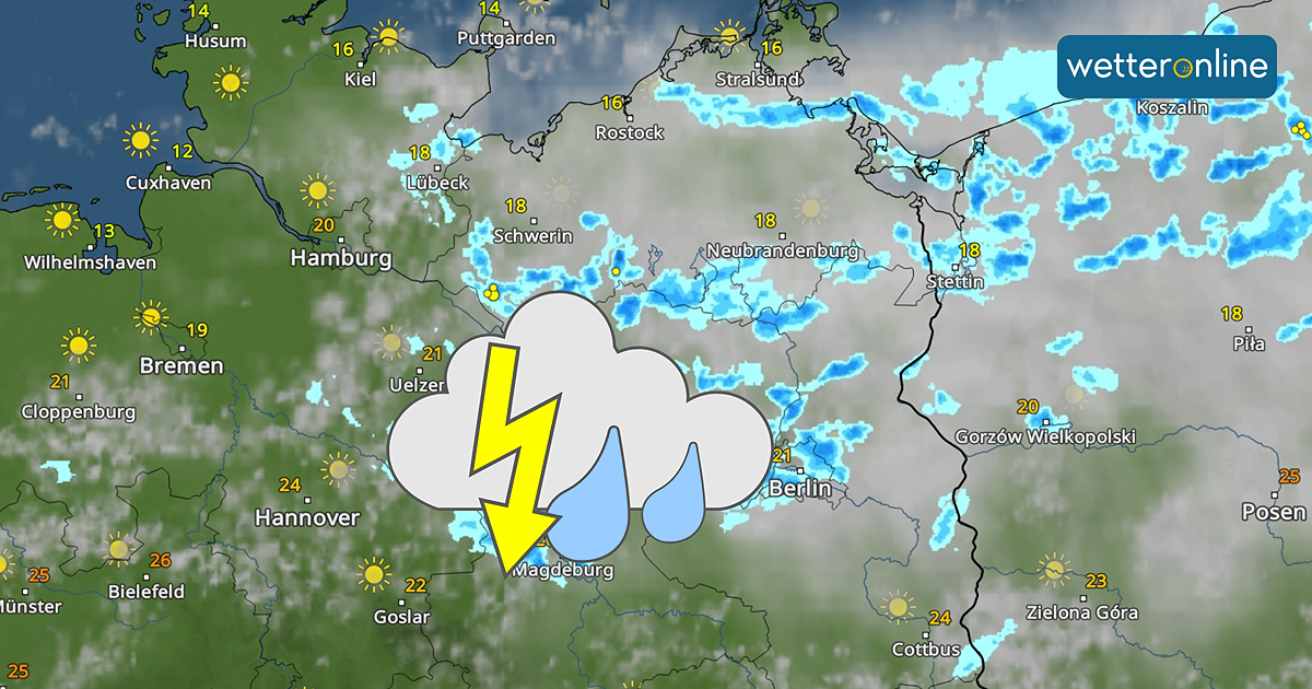 Gewitterrisiko steigt ab Freitag - Örtlich Starkregen, Hagel und Sturm