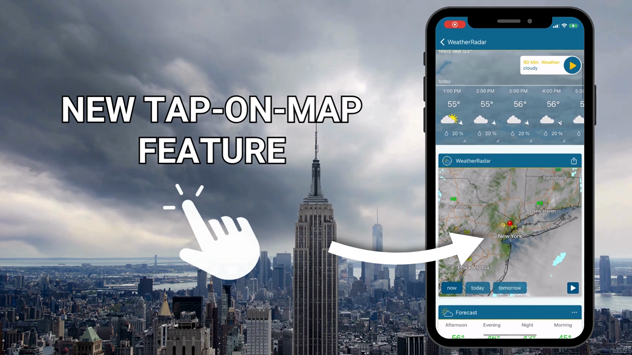 New Tap-to-Forecast Feature in Weather&Radar App - Try Now! – Weather News