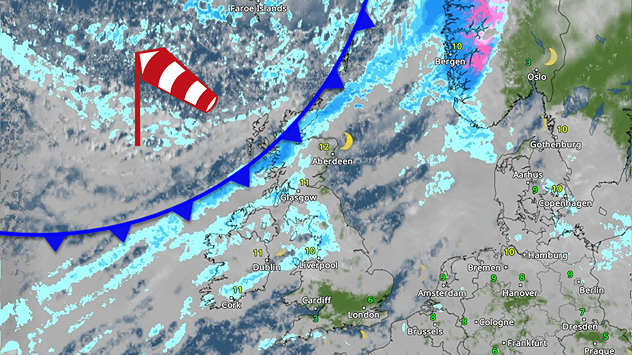 Cloudier in the NW with patchy rain – Weather News