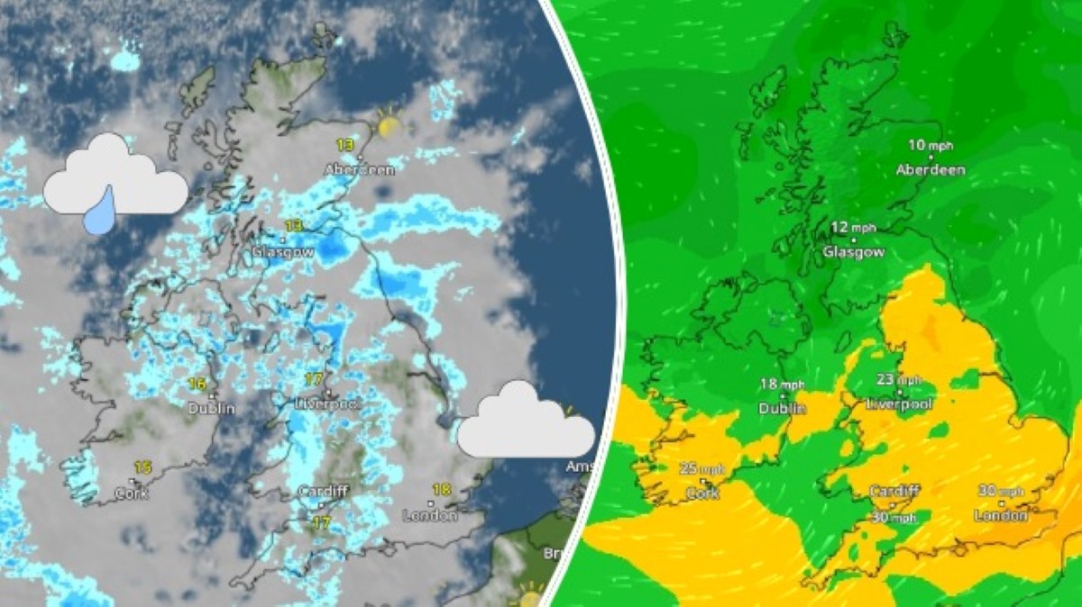 Breakfast brief: Dull, wet morning grows warmer and windy – Weather News