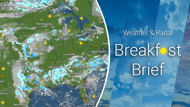 Breakfast Brief - Wednesday's forecast copies Tuesday's – Weather News