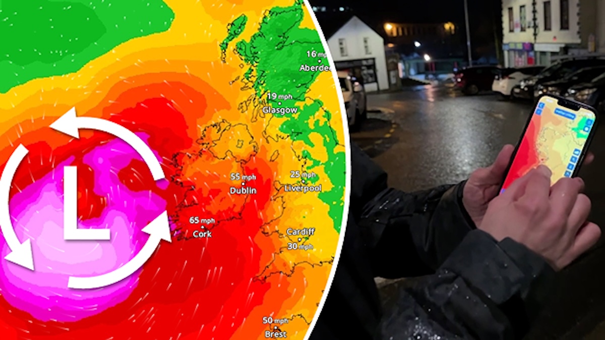 Reporting from Co. Clare: Weather & Radar on site for Storm Éowyn ...