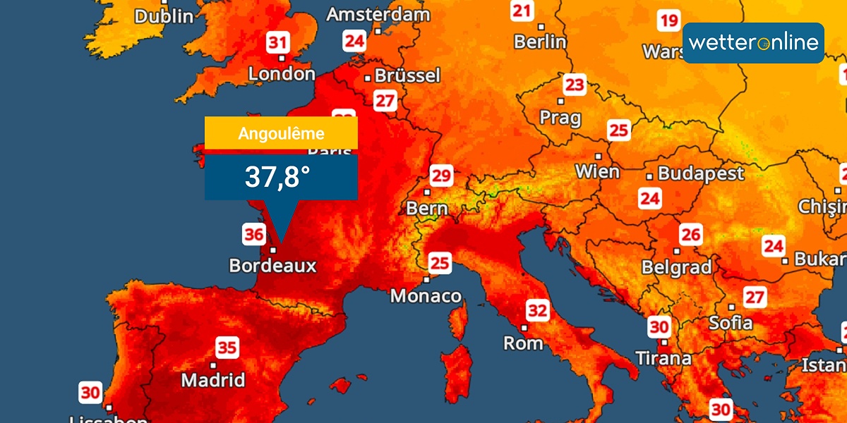 Hitzewelle bringt weitere Extremwerte - Bis 38 Grad in Frankreich
